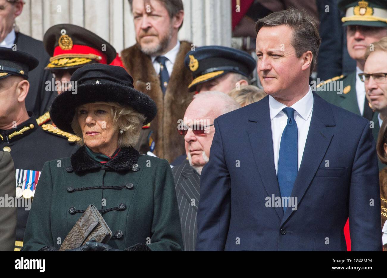 Camilla, Duchess of Cornwall and Prime Minister David Cameron attend ...