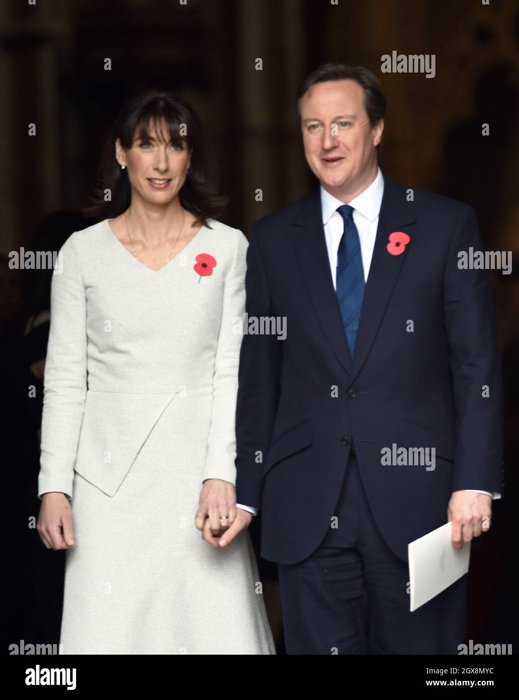 Prime Minister David Cameron and wife Samantha Cameron attend a Service ...