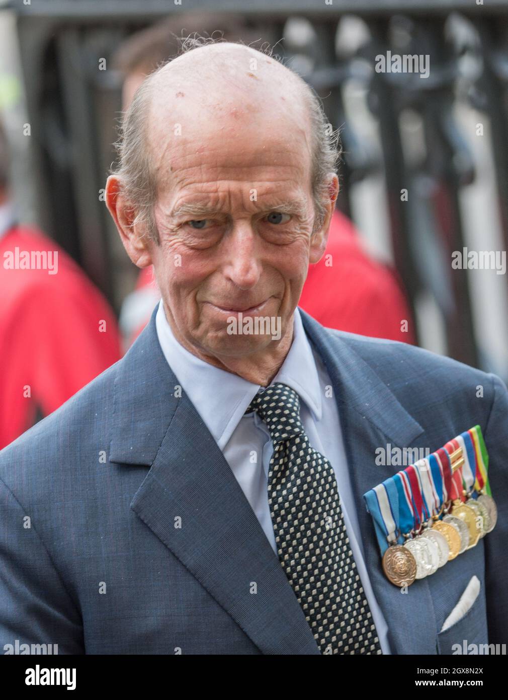 The Duke of Kent attends the Service of Thanksgiving to mark the 70th ...