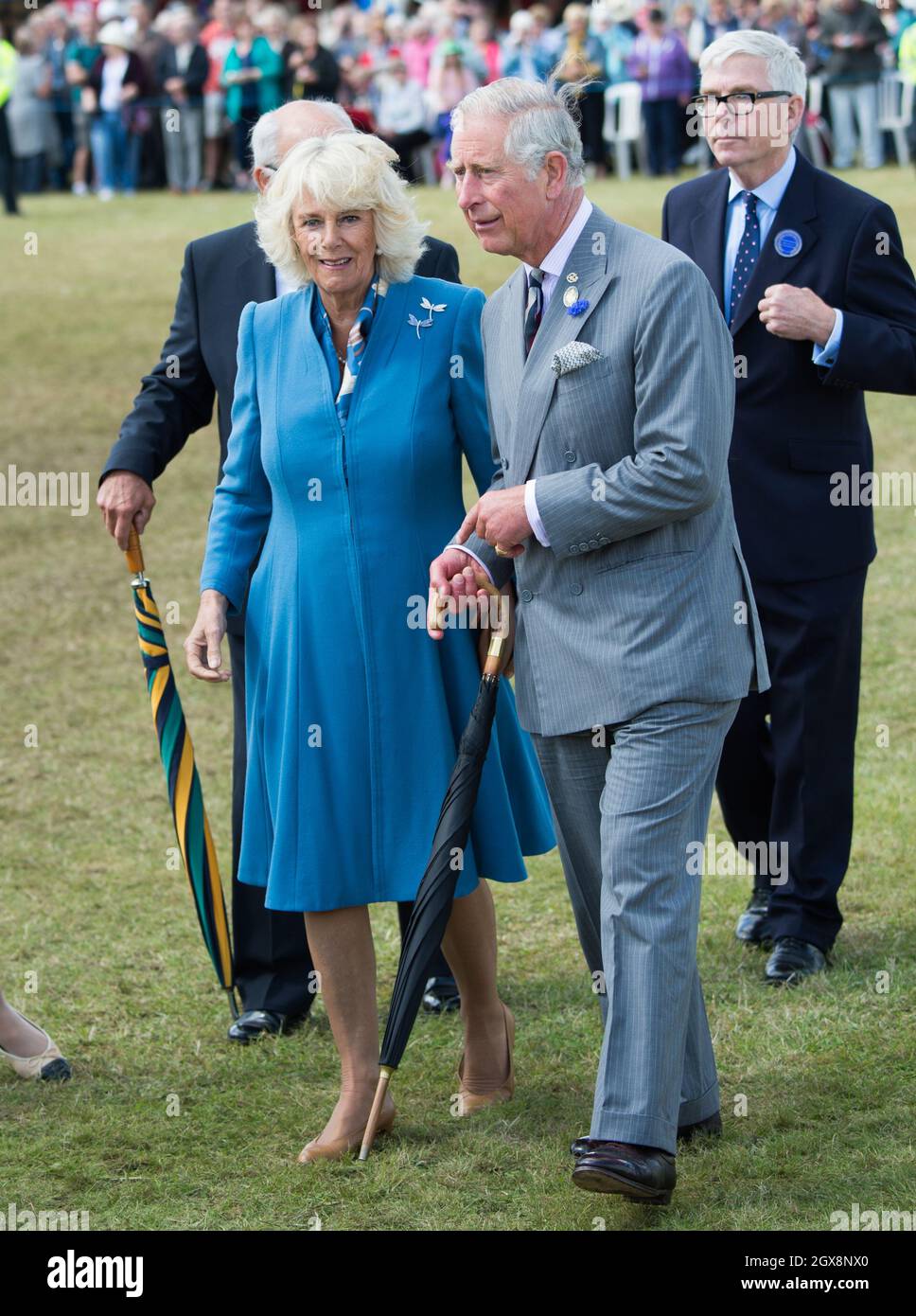 Charles camilla royal sandringham hi-res stock photography and images ...