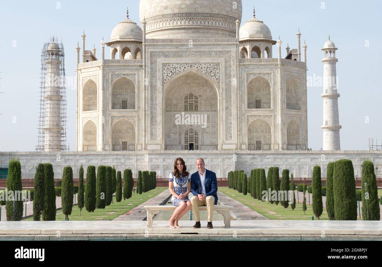 Princess catherine kate middleton royal india hi-res stock photography ...