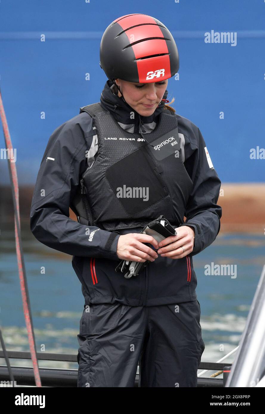 Catherine, Duchess of Cambridge joins the Land Rover Bar team, who are ...