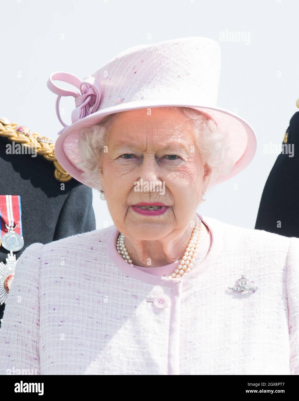 Queen Elizabeth II, Captain-General of The Royal Artillery, overseas a ...