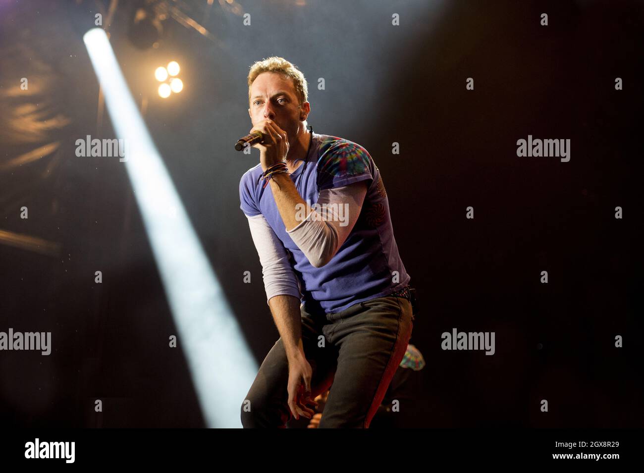 Chris Martin of Coldplay performs during a Sentebale Charity Concert ...
