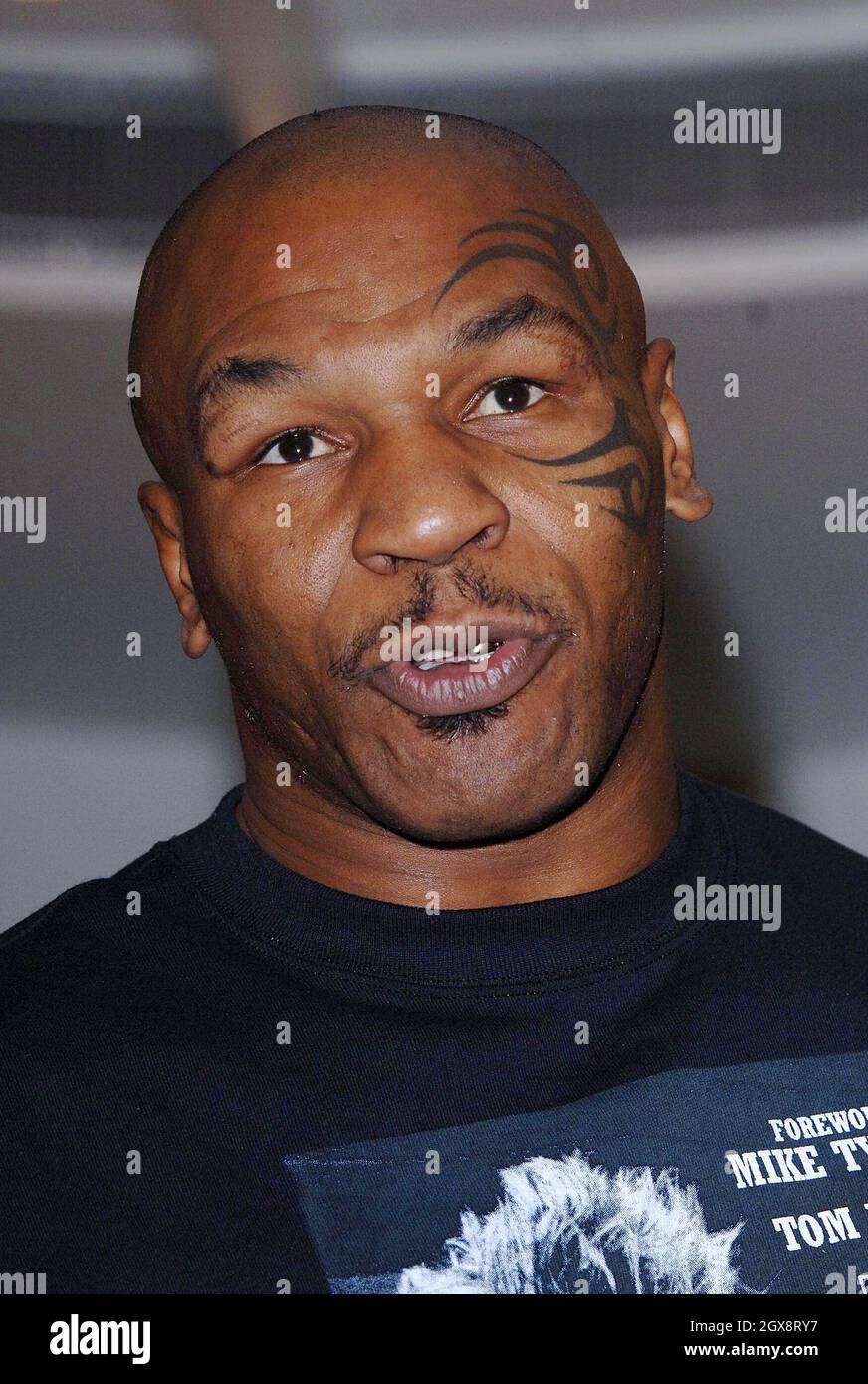 Mike Tyson pictured at Books etc in Canary Wharf, East London. The ...