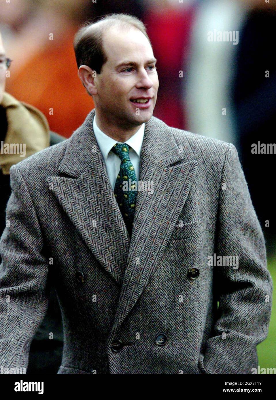 Prince Edward, Earl of Wessex, arrives at St Mary Magdalene Church on ...
