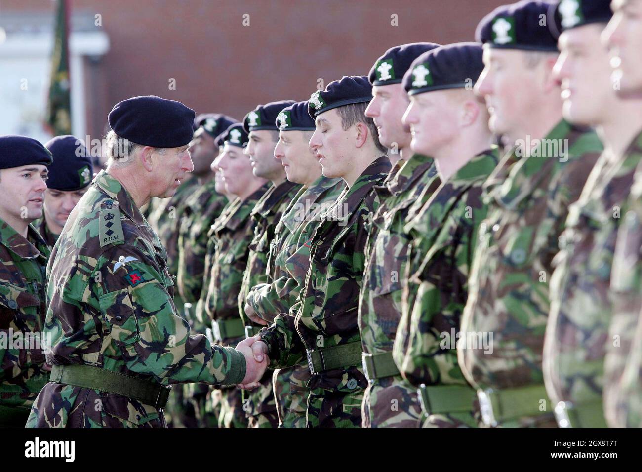 Prince Charles, Prince of Wales, as Colonel-in-Chief, presents Iraq ...