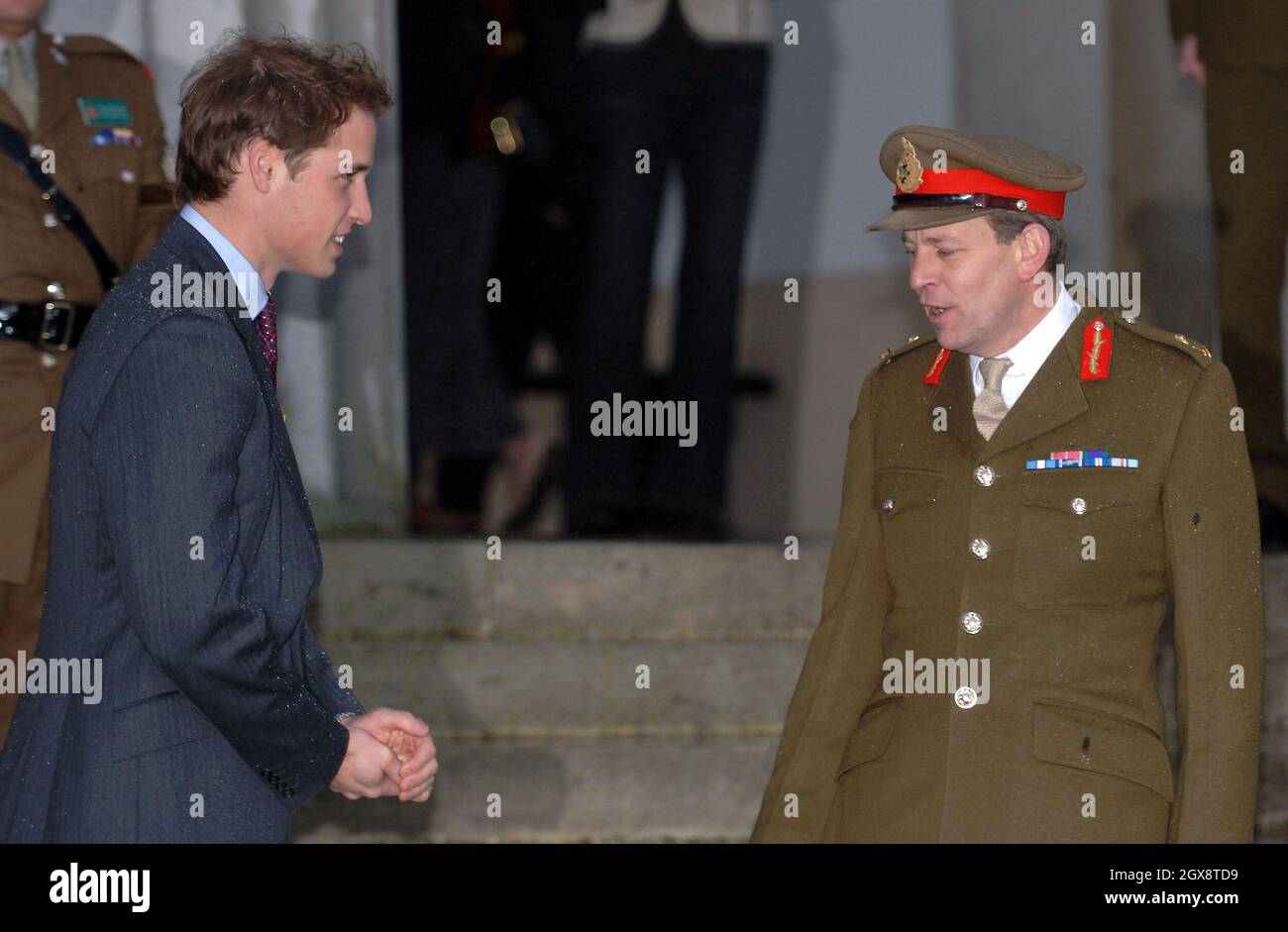 HRH Prince William is greeted by Commandant Major General Andrew ...