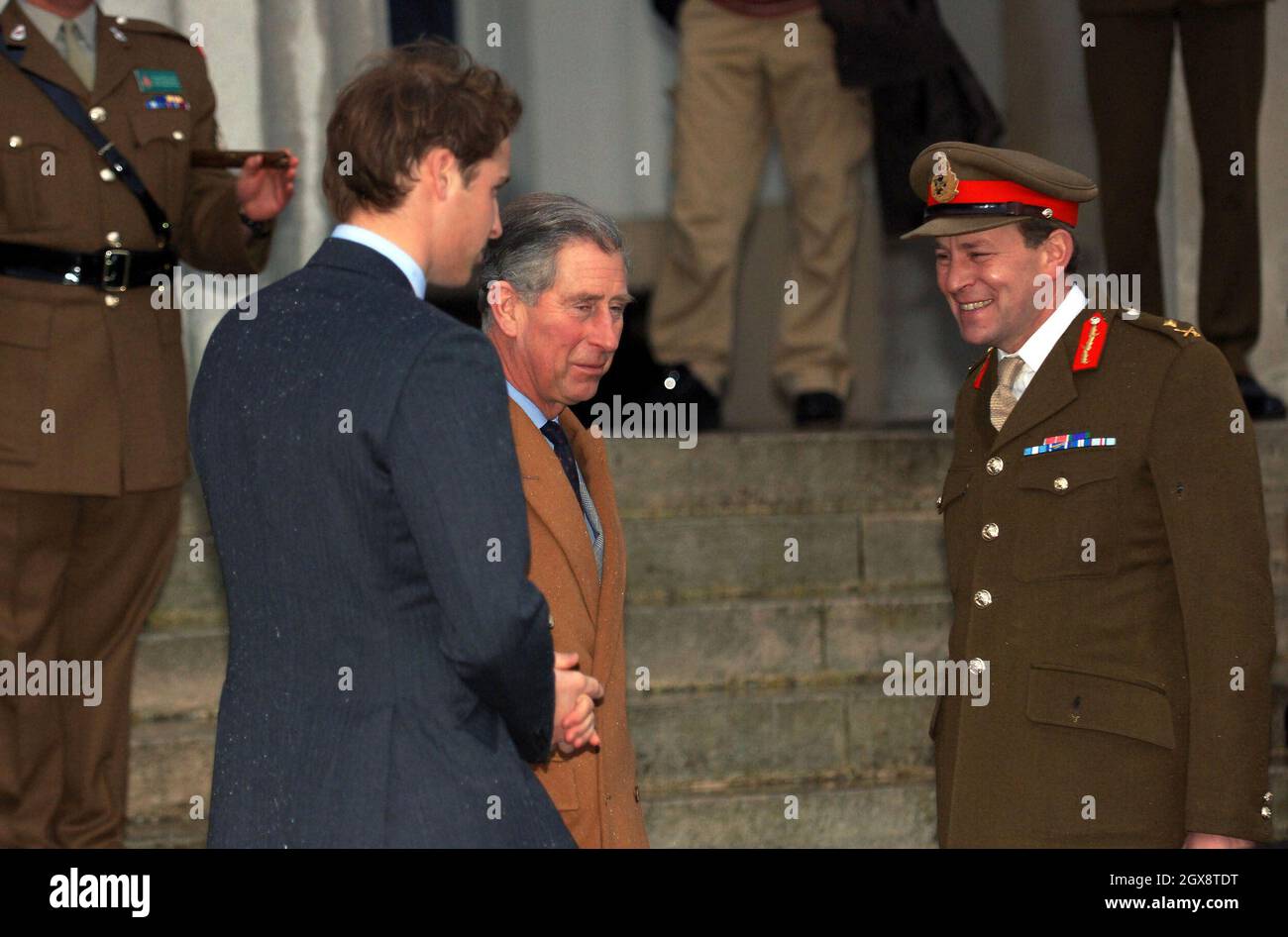 Prince william is greeted by major general andrew ritchie hi-res stock ...