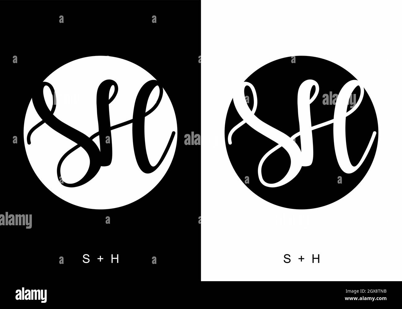 Initial letter sh Black and White Stock Photos & Images - Alamy