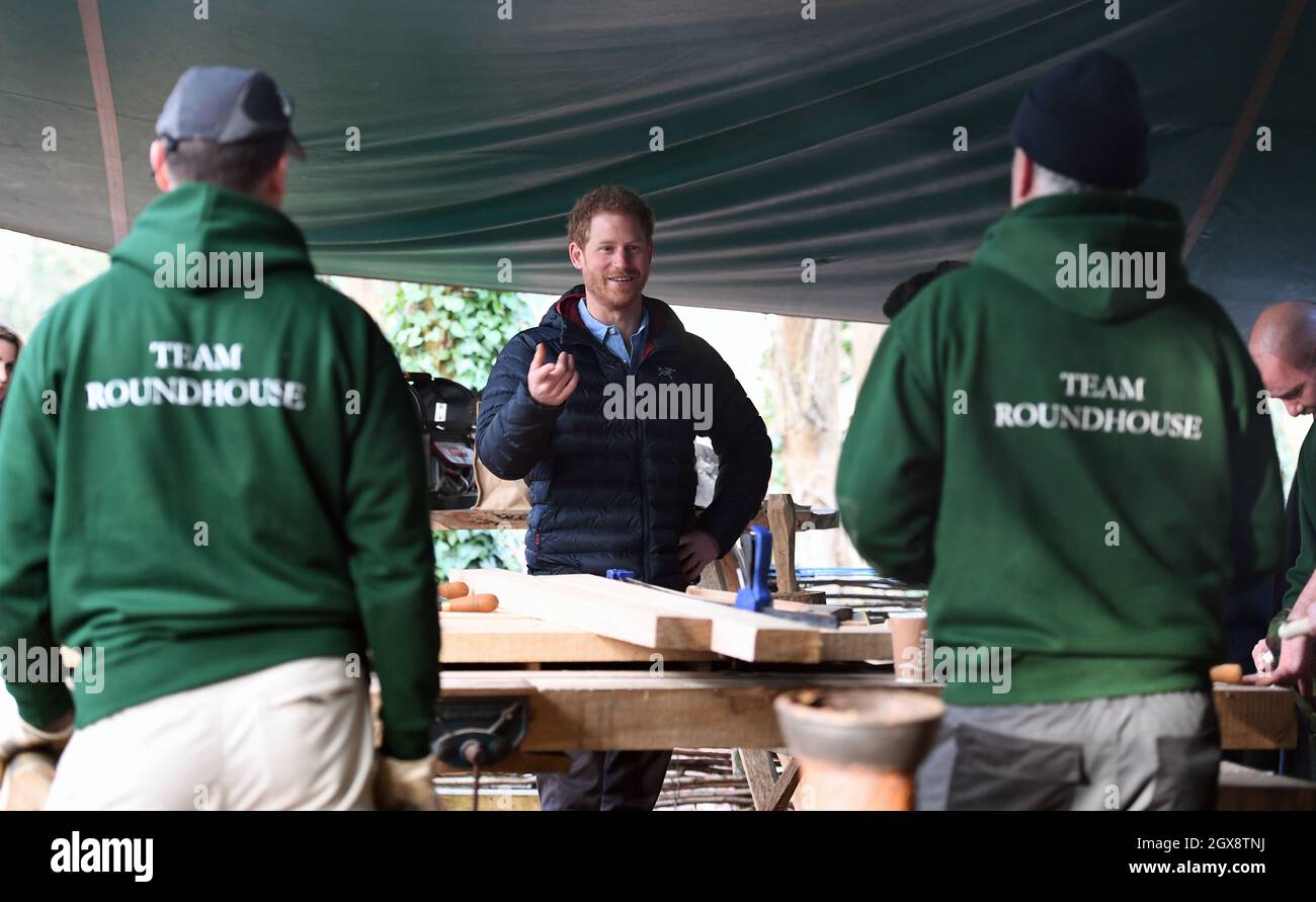 Prince Harry visits the Help for Heroes Hidden Wounds Recovery Centre ...