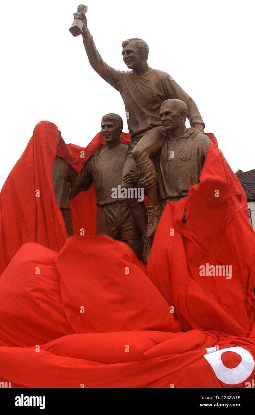 A new four tonne bronze statue is unveiled by the Duke of York outside ...