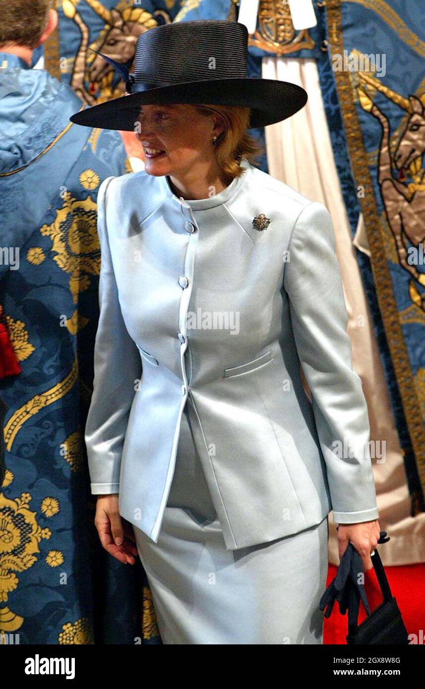 The Countess of Wessex arriving at Westminster Abbey to mark the 50th ...
