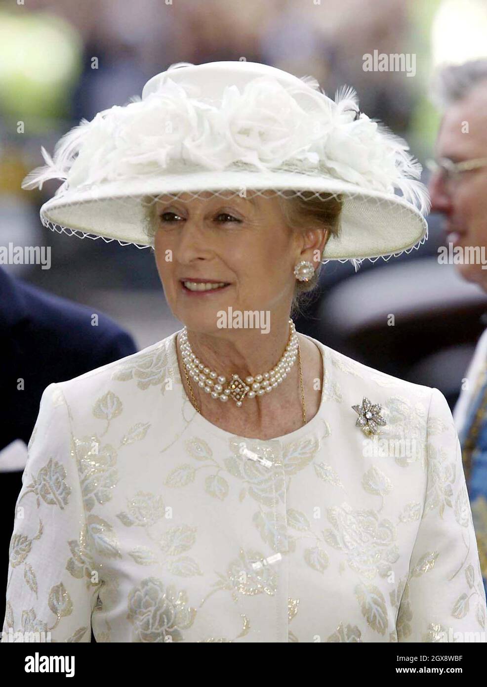 Princess Alexandra outside Westminster Abbey during the celebrations to ...