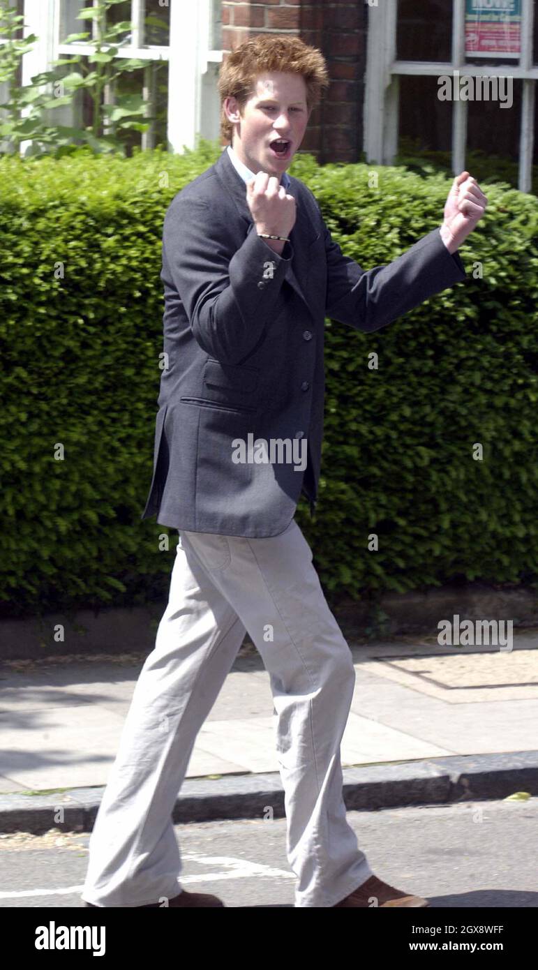 Prince Harry leaves Eton after finishing his A-Levels. Â©Anwar Hussein ...