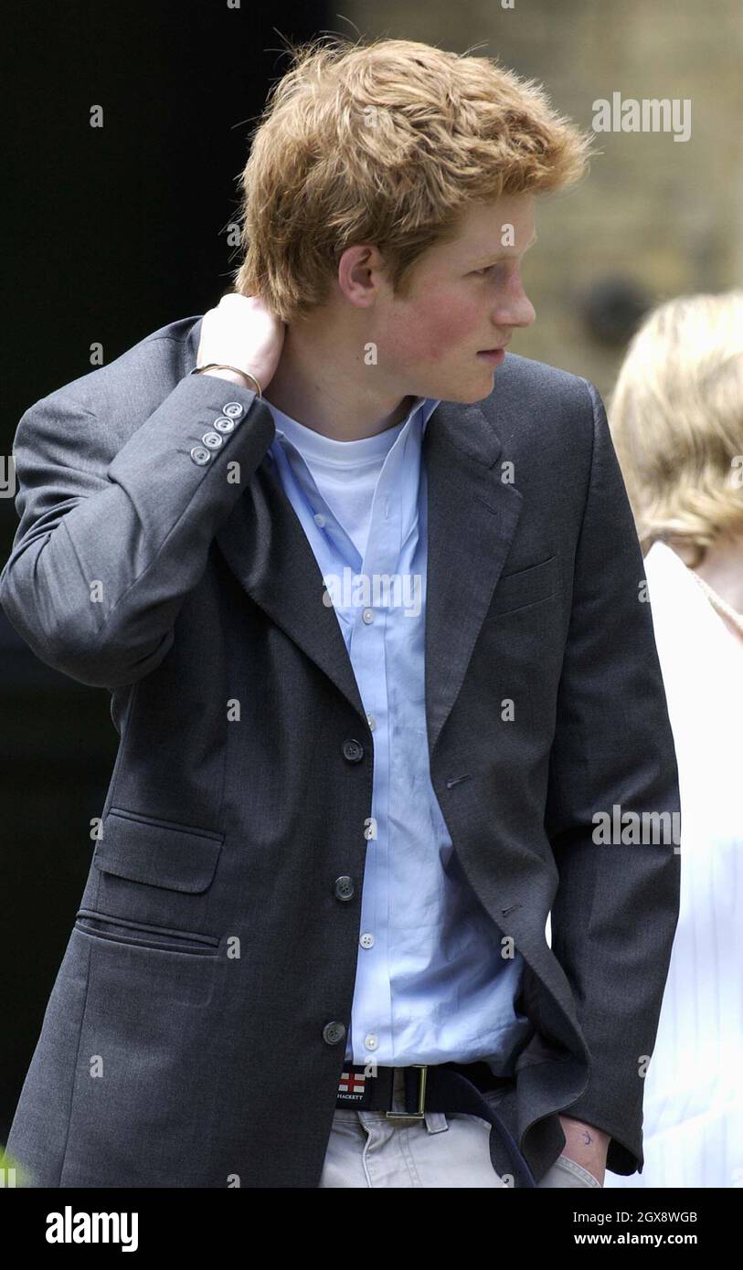 Prince Harry finishes his schooldays at Eton College. Â©Anwar Hussein ...