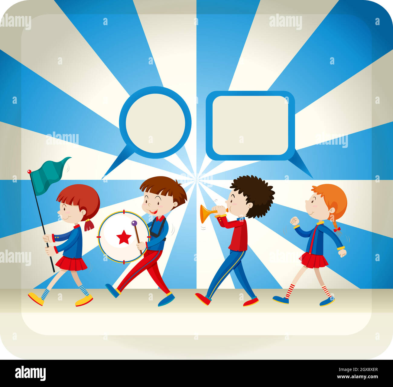 Children playing in the band Stock Vector Image & Art - Alamy