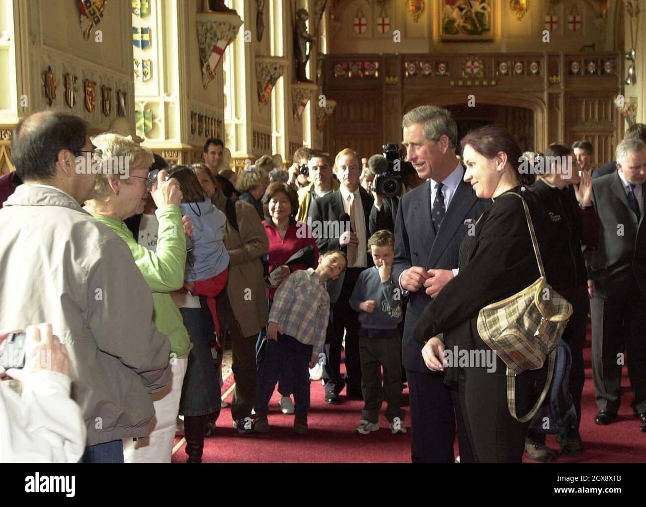 Prince Charles poses for a photograph in Windsor Castle's St George's ...