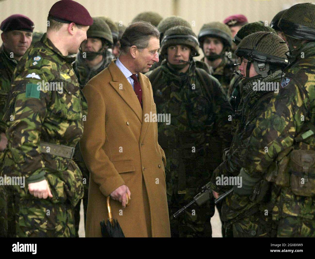 Prince Charles as Colonel in Chief visits troops of 3 Regiment Army Air ...
