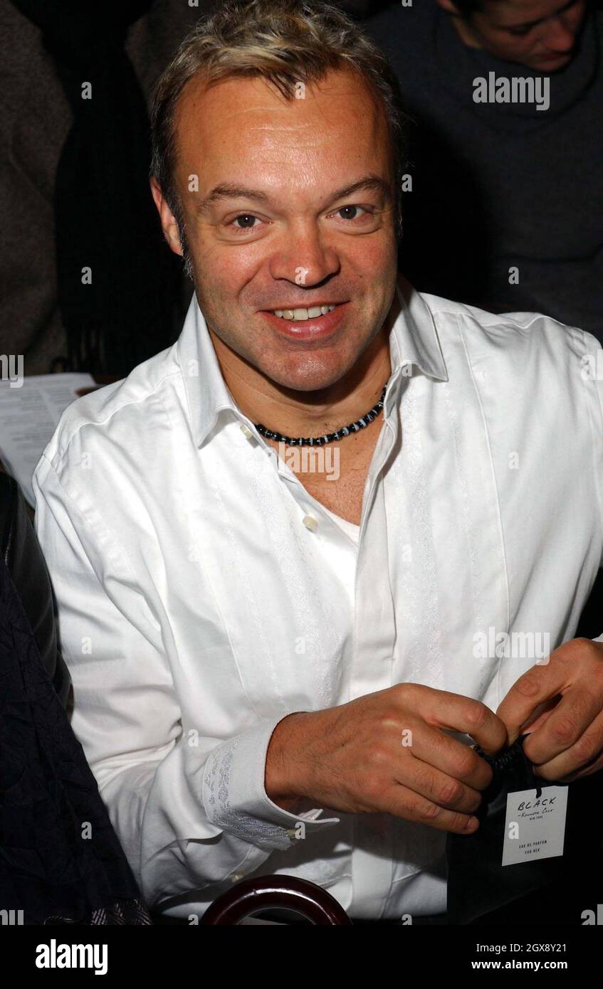 Graham Norton at the Keneth Cole 2004 Fashion Show in New York Stock ...