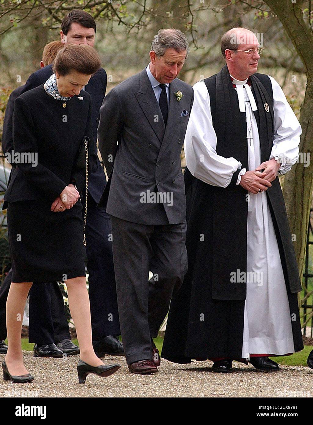 The Princess Royal (left), her husband Commodore Tim Laurence (back ...