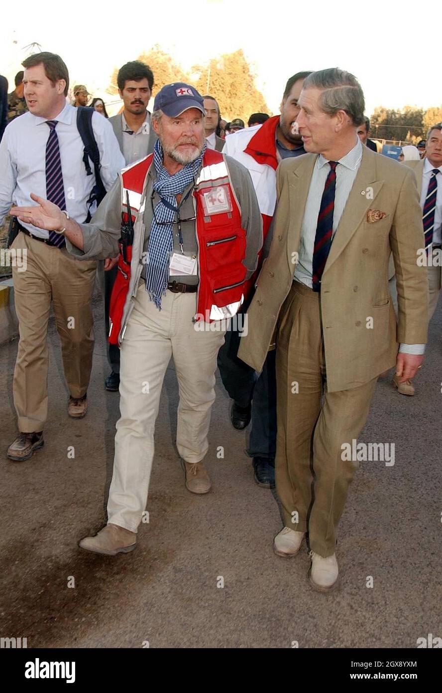 The Prince of Wales talks with Iain Logan (left) the Scottish head of ...
