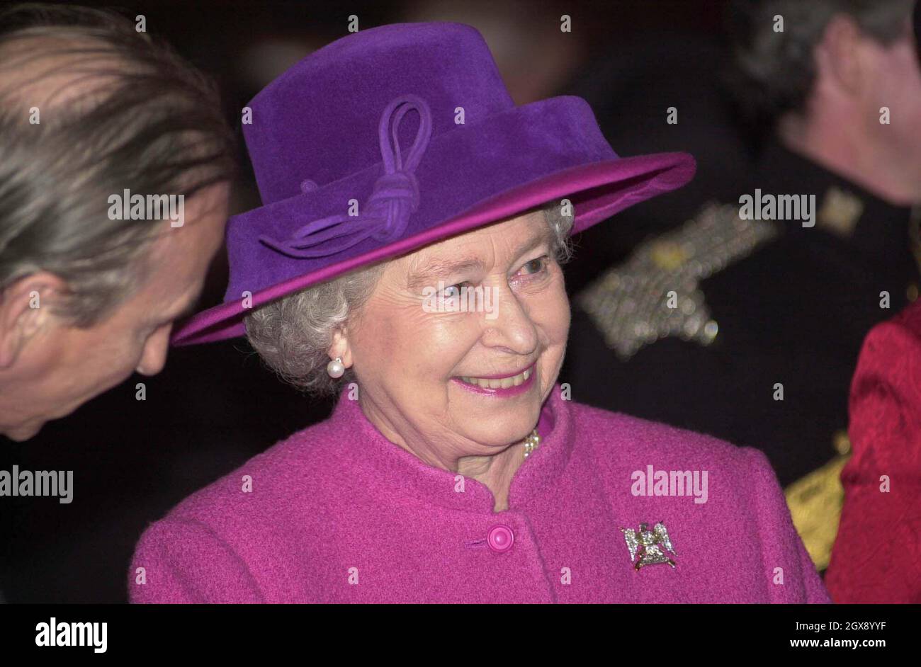 Her Majesty Queen Elizabeth II at Crown Square, Edinburgh Castle for a ...