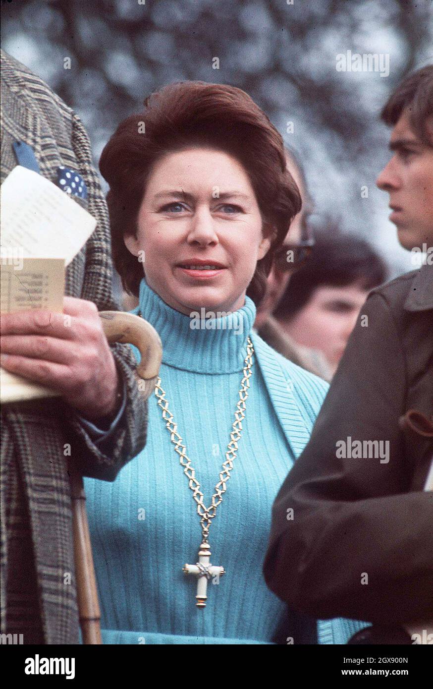 Princess Margaret at Badminton Horse trials 1976 Stock Photo - Alamy
