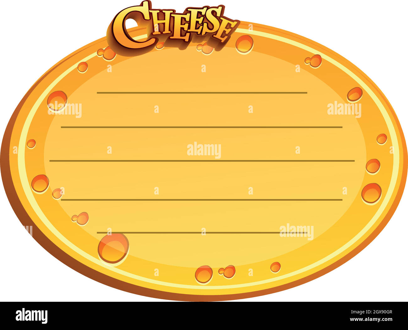 Round label with cheese design Stock Vector Image & Art - Alamy