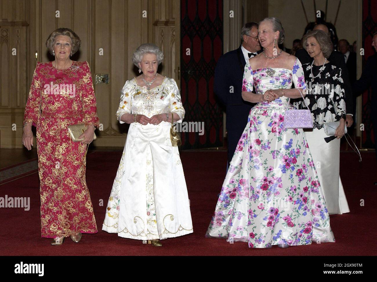 Queen Beatrix of Holland, Queen Elizabeth II, land Queen Margreth of ...