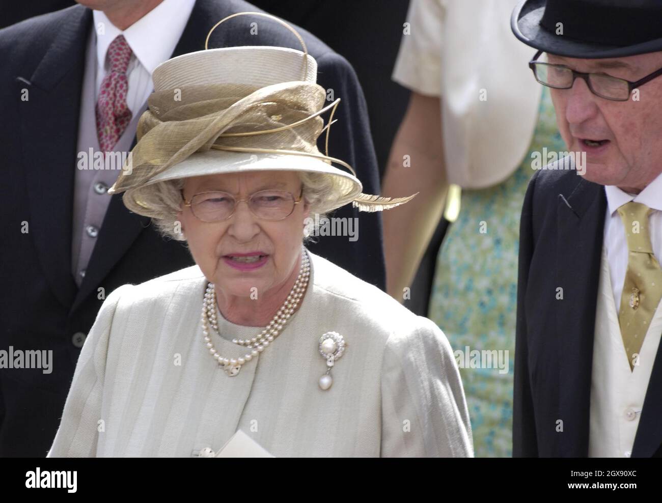 HM Queen Elizabeth II on the opening day of Royal Ascot, in the year of ...