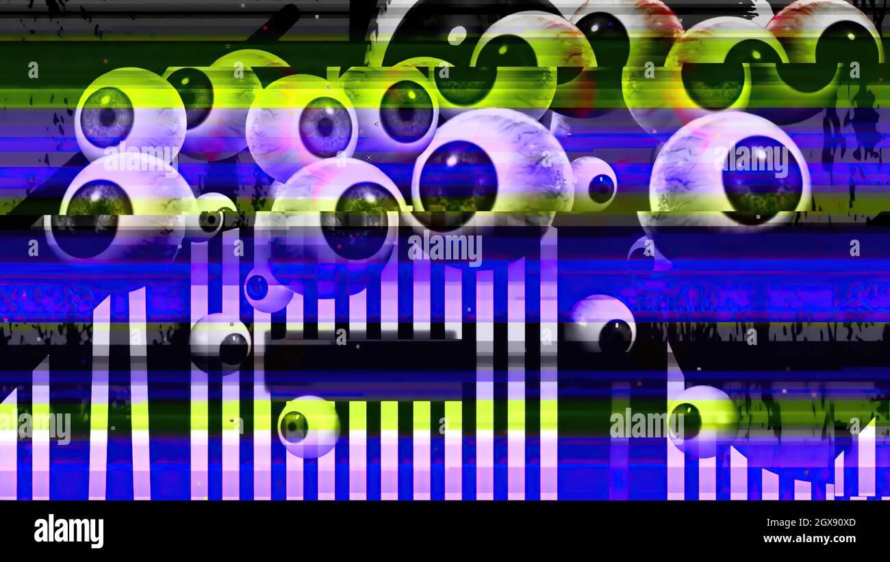 3d illustration - Digital Tv Bad Signal Transmission Stock Photo - Alamy