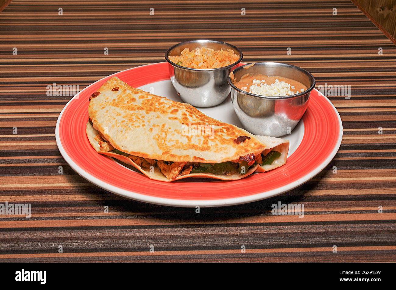 Traditional mexican delicacy known as a quesadilla Stock Photo - Alamy