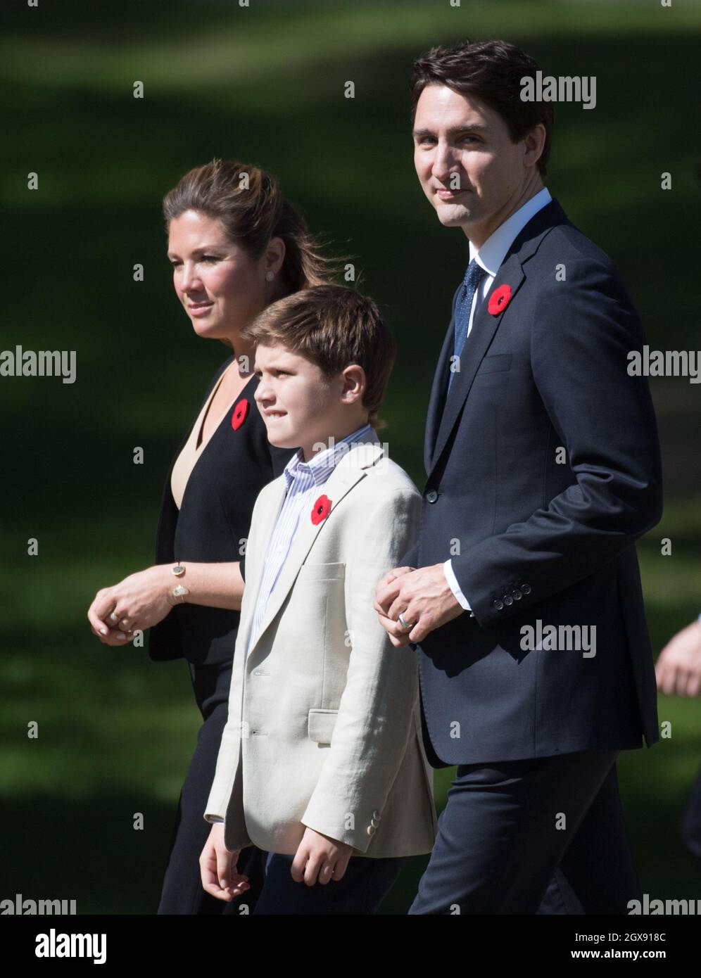 Canadian Prime Minister Justin Trudeau, his wife Sophie Gregoire ...