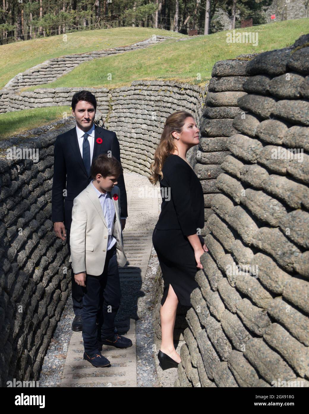 Canadian Prime Minister Justin Trudeau, his wife Sophie Gregoire ...
