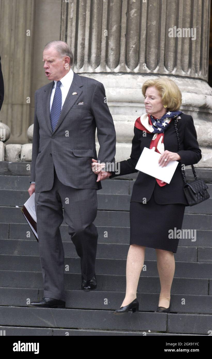 US Ambassador William S Farish and his wife Sarah at the September 11 ...