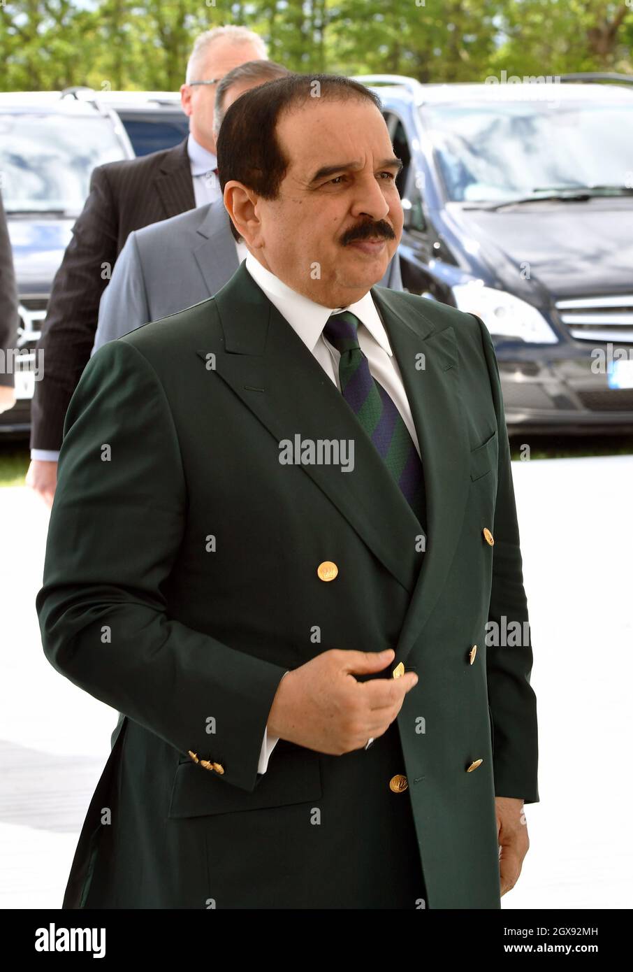 King Hamad bin Isa Al Khalifa of Bahrain attends the Endurance Event at ...