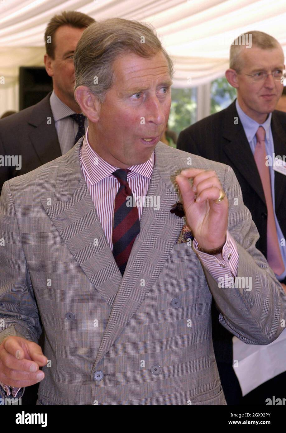 The Prince of Wales tastes cheese at the New Lubborn Creamery at ...