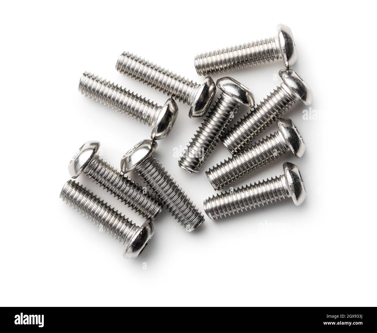 Stainless steel torx screws isolated on white background Stock Photo ...