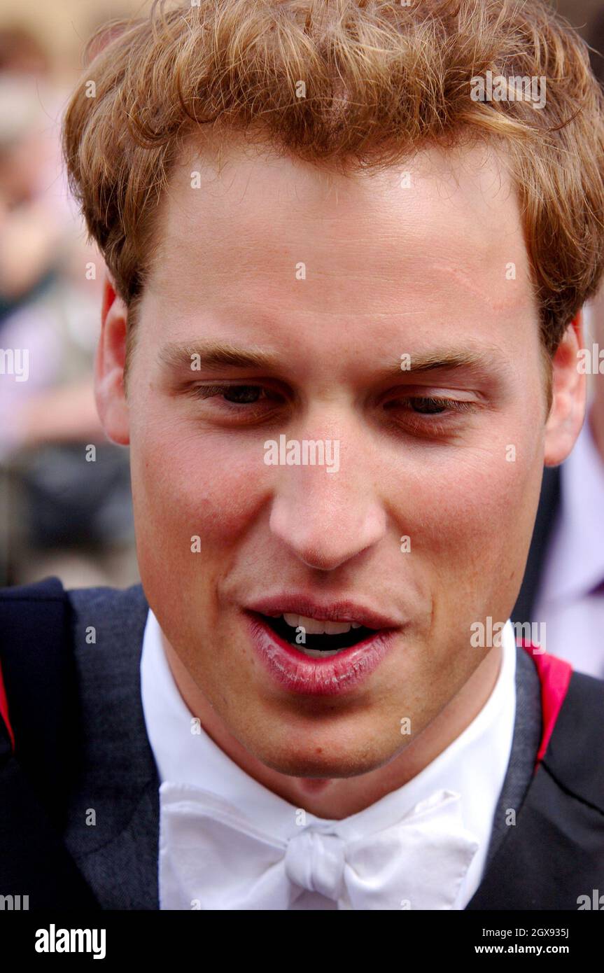 FIFE, SCOTLAND - JUNE 23: Prince William smiles at wellwishers ...