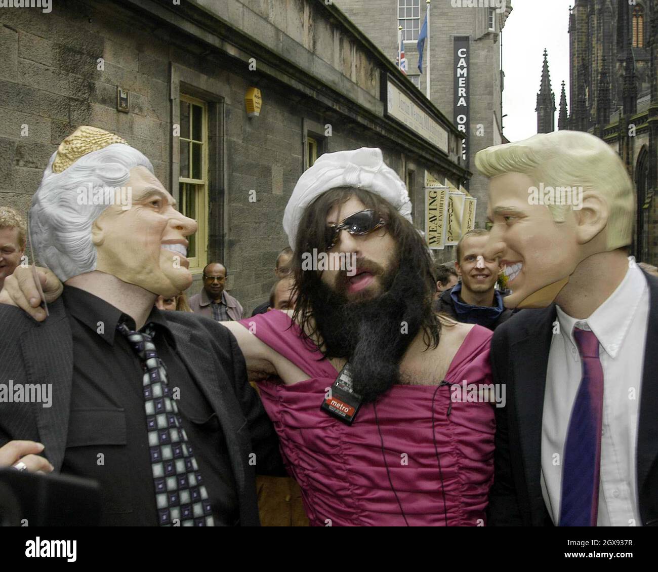 Aaron Barschak at Edinburgh Castle for the Fringe Festival. The ...