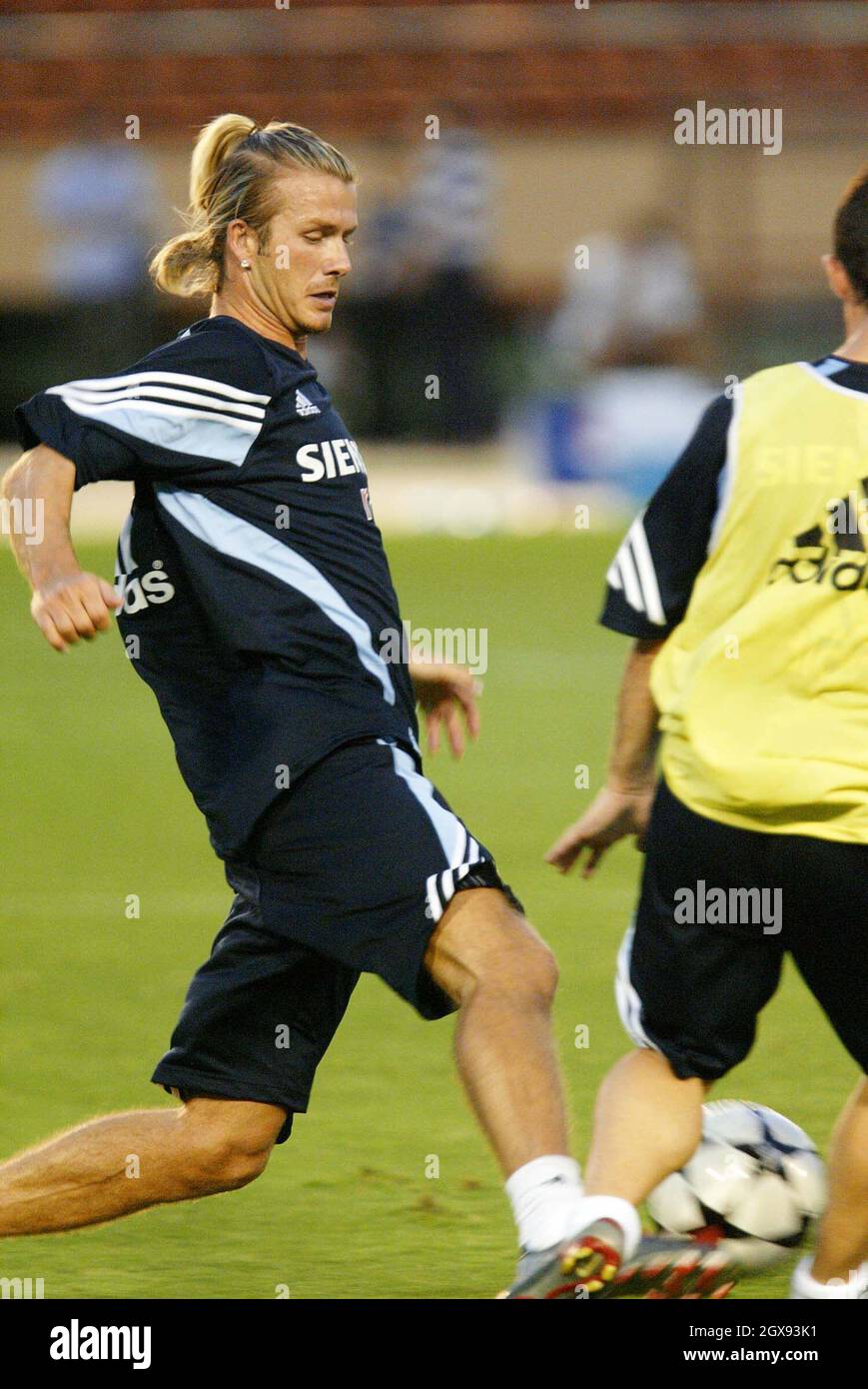 Training david beckham hi-res stock photography and images - Alamy