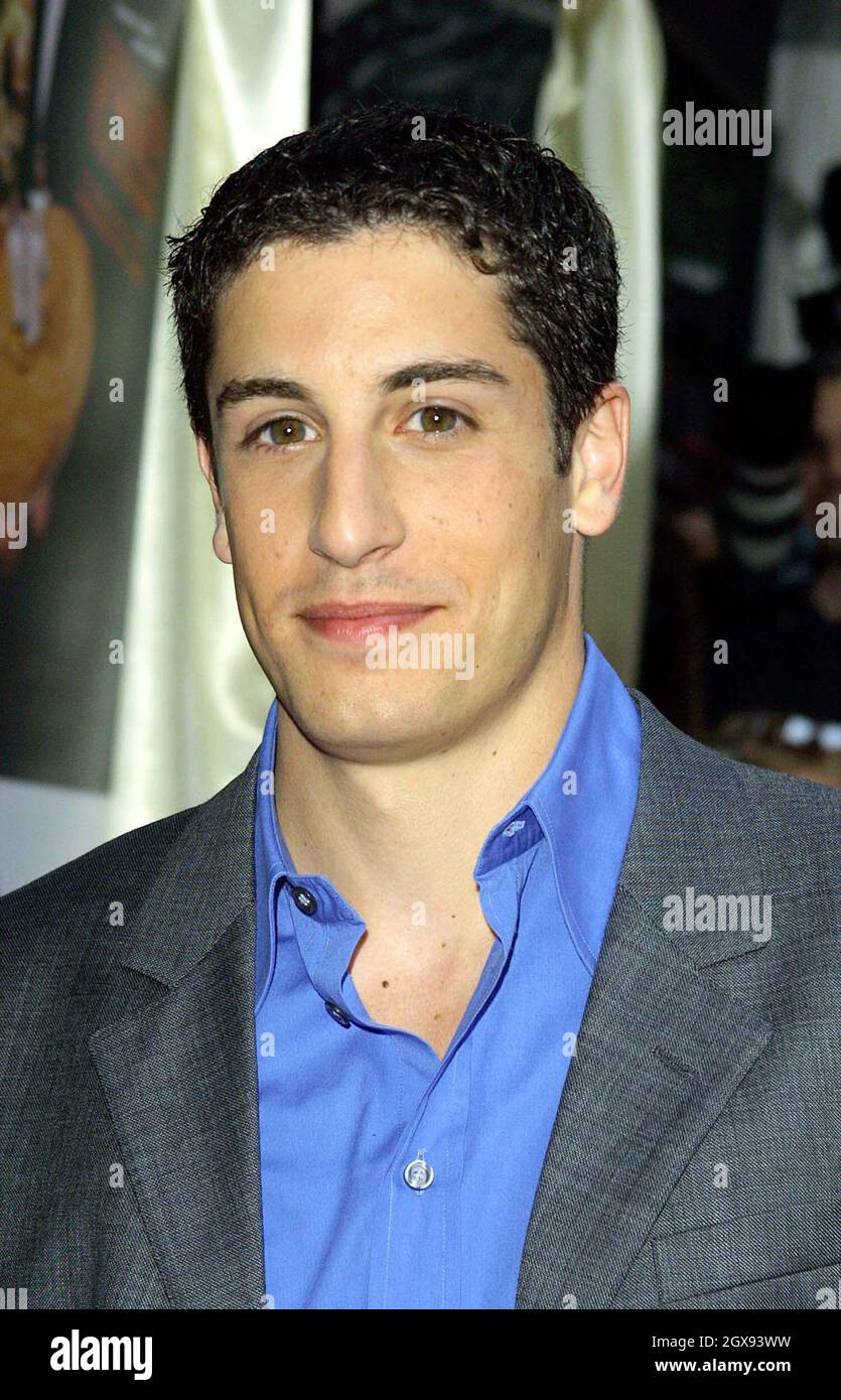 Jason Biggs at the gala celebrity premiere of the movie American Pie ...