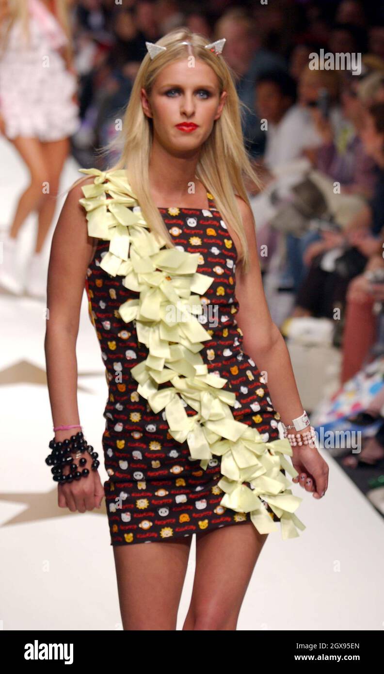 Nicky Hilton models for the Heatherette Fashion Show in Los Angeles ...