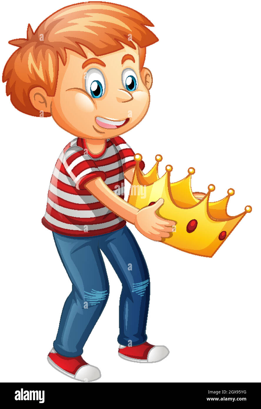 Hand holding a crown Stock Vector Images - Alamy