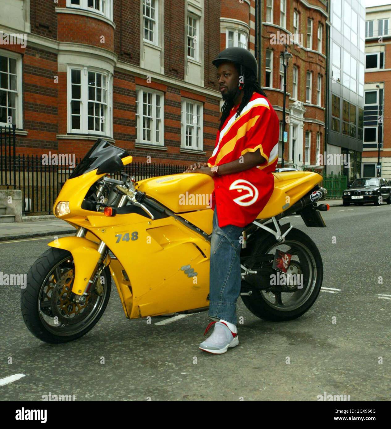 Wyclef Jean leaving Radio One before attending the Notting Hill ...