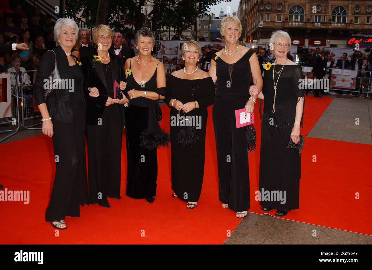 The original calender girls at the premiere of Calendar Girls on ...