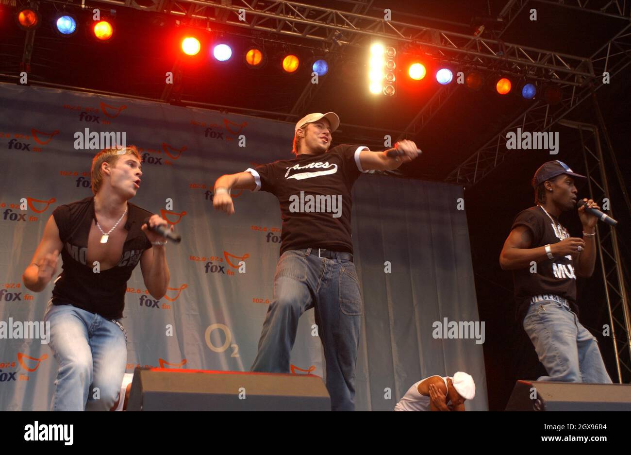 Blue at the Fox FM Party in the Park concert held in Oxford. Â©jon ...