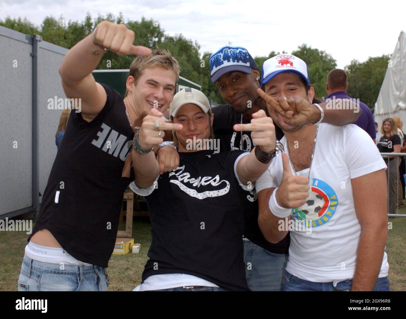 Blue at the Fox FM Party in the Park concert held in Oxford. Â©jon ...