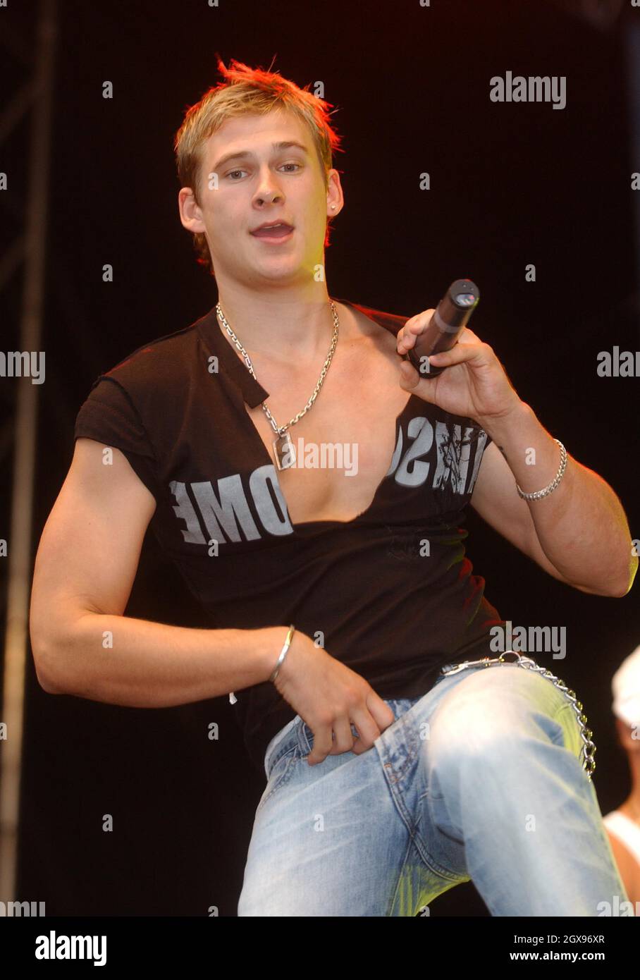 Blue at the Fox FM Party in the Park concert held in Oxford. Â©jon ...